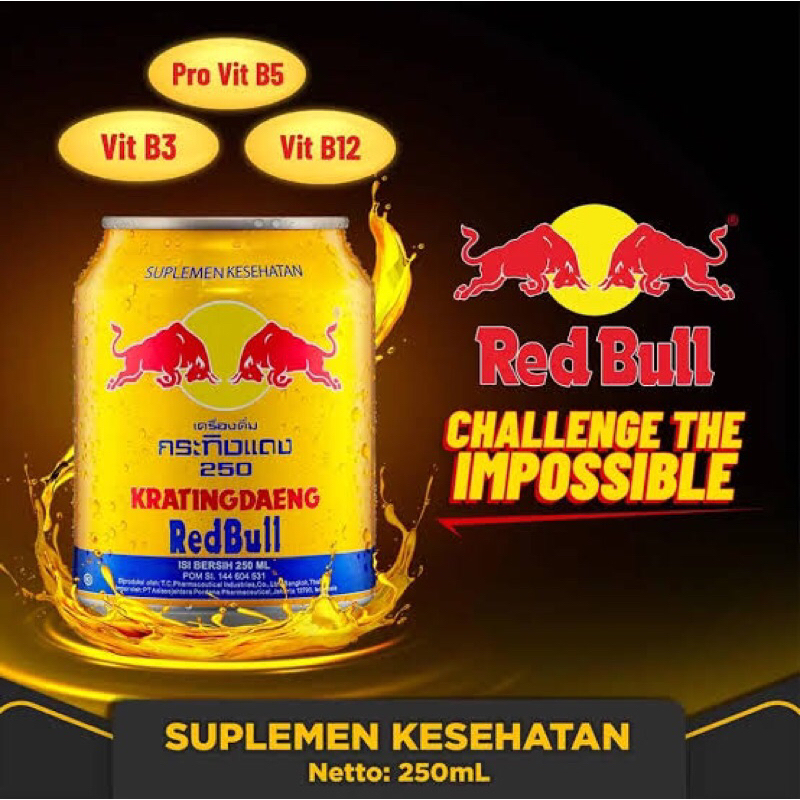 Jual RED BULL KRATINGDAENG KALENG 250ML ( PACK/ 6PCS) | Shopee Indonesia