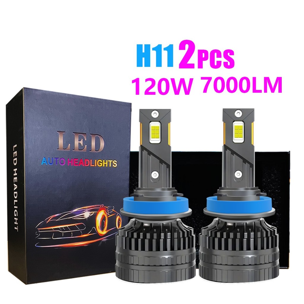 Jual Lampu H11 Super Terang LED HB3/H7/H4/H27/H3 H16 9012 120W 2PCS ...