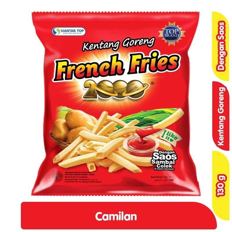 Jual French Fries 2000 Kentang Goreng 130g (Snack Kentang Goreng ...