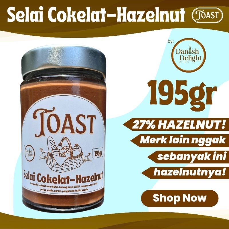 Jual Toast - Selai Cokelat Hazelnut/Chocolate Hazelnut Spread - 195gr ...
