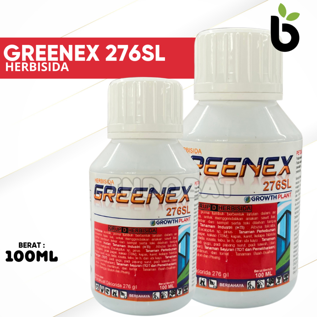 Jual GREENEX 276SL Herbisida Kontak Super Kuat Efektif Basmi Gulma ...