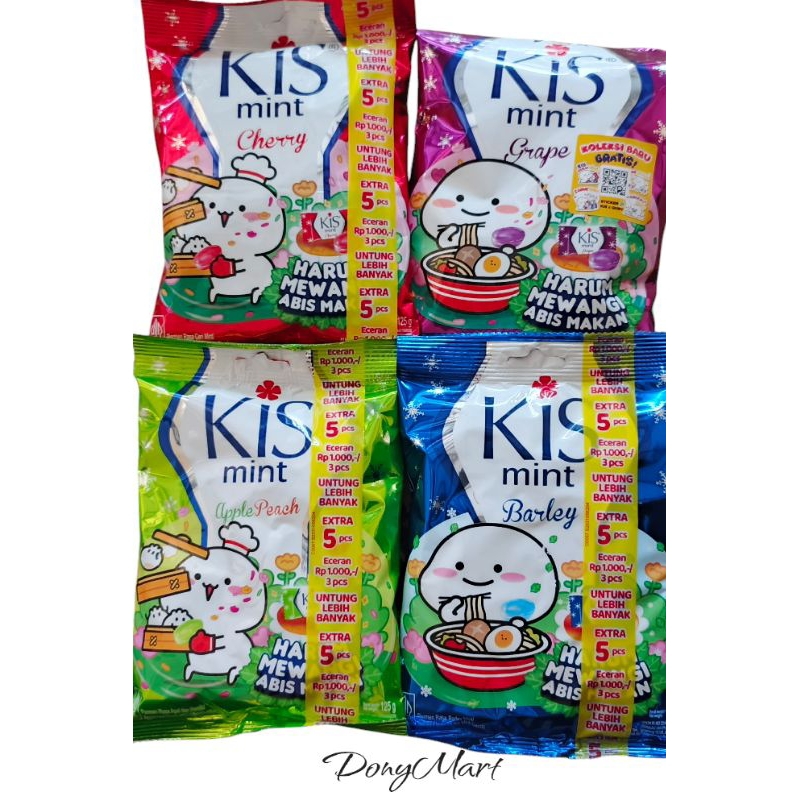 Jual Permen Kis Mint 1 Pack Rasa Grape Apple Peach Barley Cherry ...