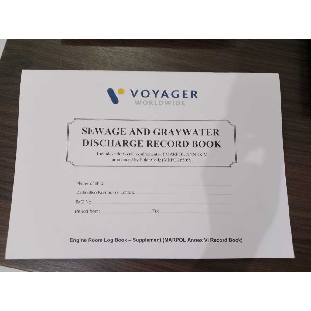 Jual Sewage and Graywater Discharge Record Book | Shopee Indonesia