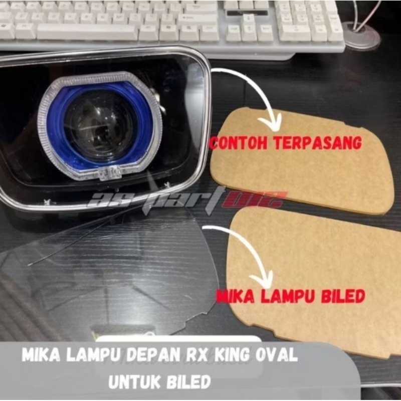 Jual mika lampu depan akrilik rx king oval bening bahan biled | Shopee ...