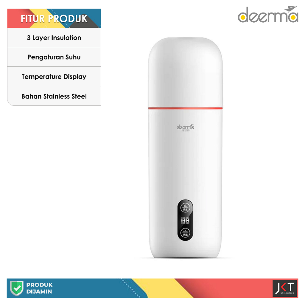 Jual Termos Botol Teko Elektrik Pintar Deerma 300W 350ml DR035S ...