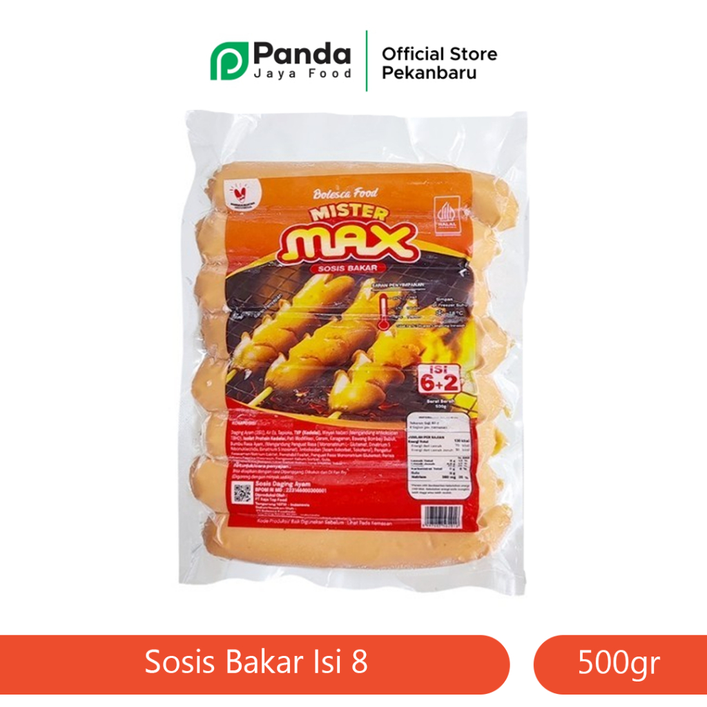 Jual Mister Max Sosis Bakar Sapi 500 Gram Isi 8 | Shopee Indonesia