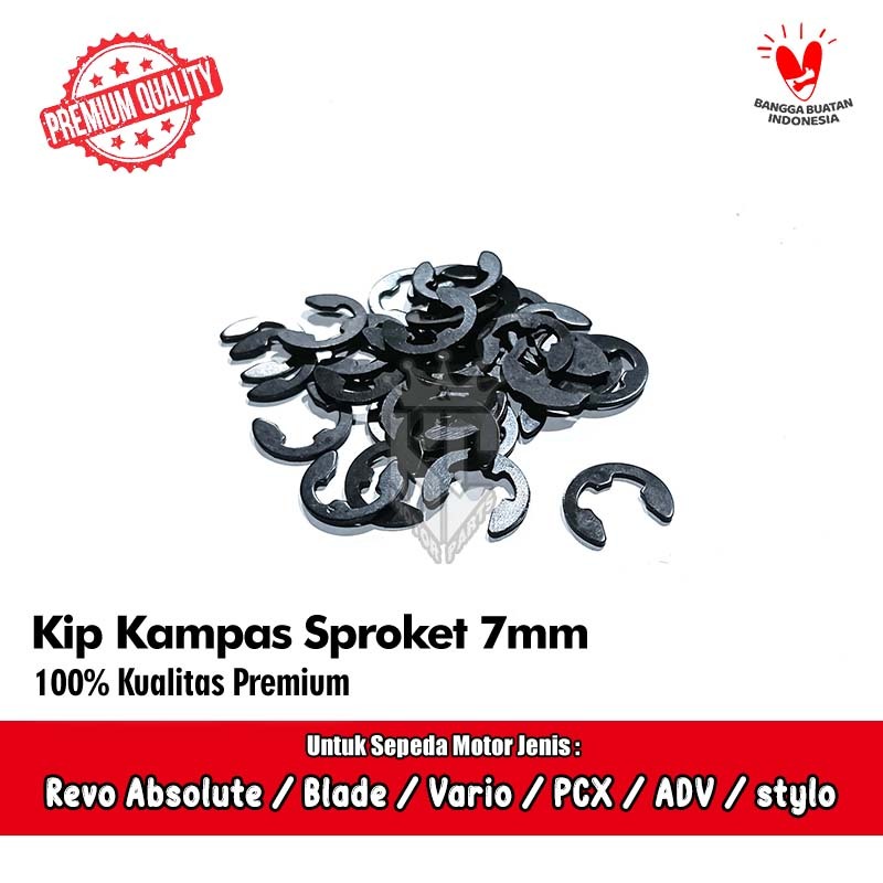 Jual Kip Kampas Ganda Sproket 7 mm Honda Revo Supra Karisma Blade Vario ...