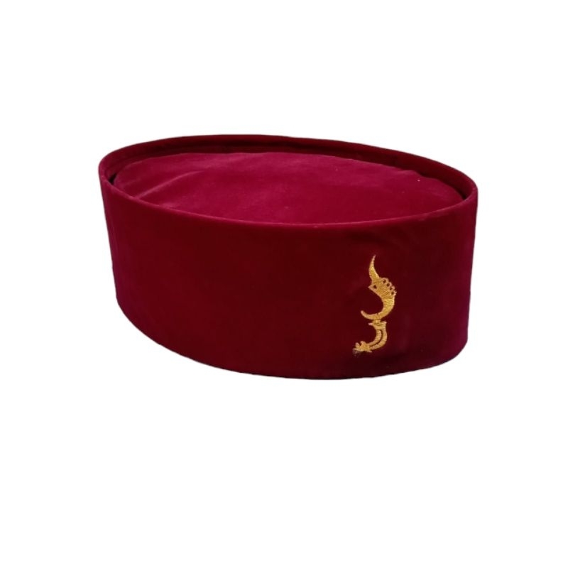 Jual NEW MERAH!! PECI SONGKOK KOPIAH LAMBANG KUJANG MERAH TINGGI 9CM ...