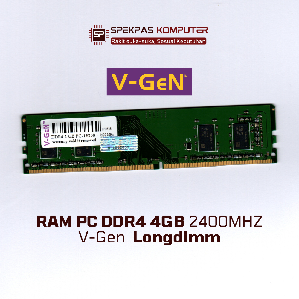 Jual RAM V-GeN DDR4 4Gb LONGDIMM 2400Mhz | Shopee Indonesia