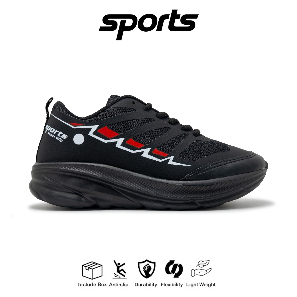 Jual Sepatu Sneakers Running Pria Dewasa Sepatu Olahraga Lari Joging ...