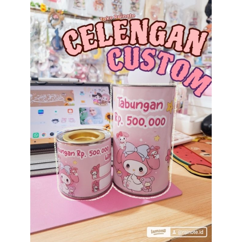 Jual Celengan custom celengan target toko rainote | Shopee Indonesia