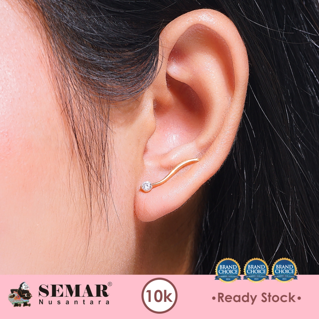 Jual Anting Emas Slip Naomie Solitaire Gold 10K Semar Nusantara ...