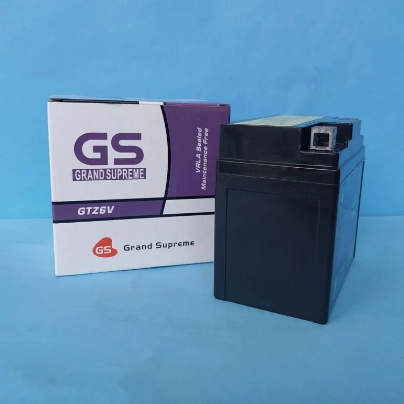 Jual AKI GS GTZ6V AKI KERING AKI GS Grand Supreme MOTOR PCX NMAX SONIC VARIO ACCU KERING ACCU GS ...