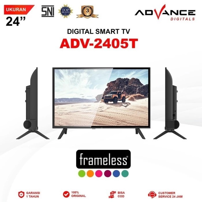 Jual [TANPA SET TOP BOX] TV Advance ADV-2405T Televisi Digital Advance ...