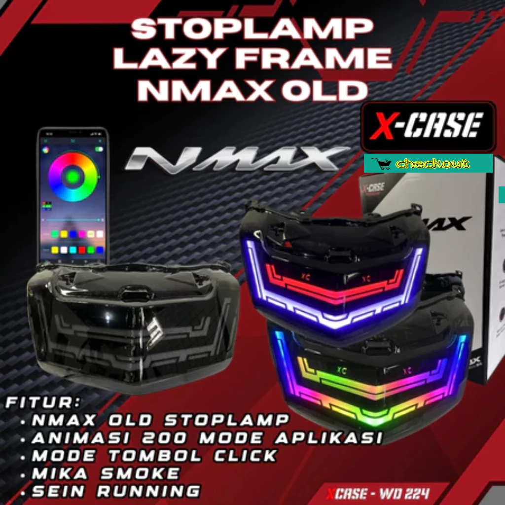 Jual LAMPU STOP NMAX OLD LAZY LUMMATAIL RGB+APP 2015-2019 STOPLAMP NMAX ...