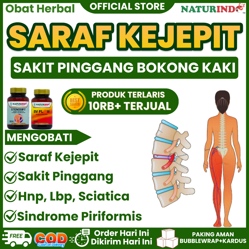 Jual Obat Sakit Pinggang Saraf Kejepit Hnp Lbp Sciatica Lumpuh ...