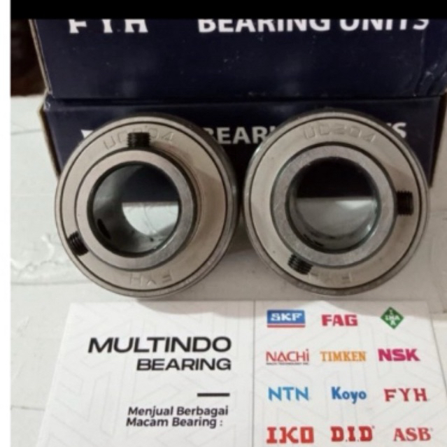 Jual Bearing INSERT UC 204 AS 20 MM FYH JAPAN ORIGINAL | Shopee Indonesia