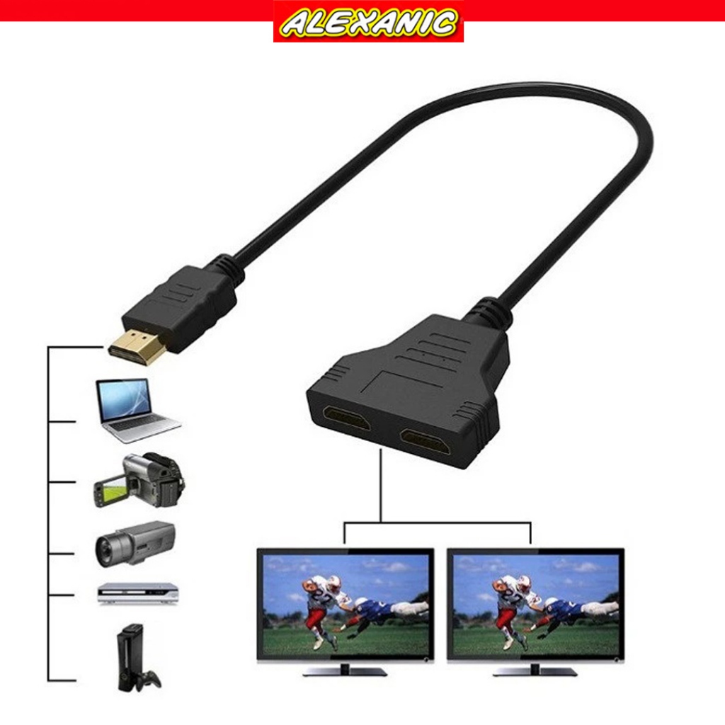 Jual HDMI Splitter 2 Port | Kabel HDMI Split 2 Port | Kabel HDMI 1 ...