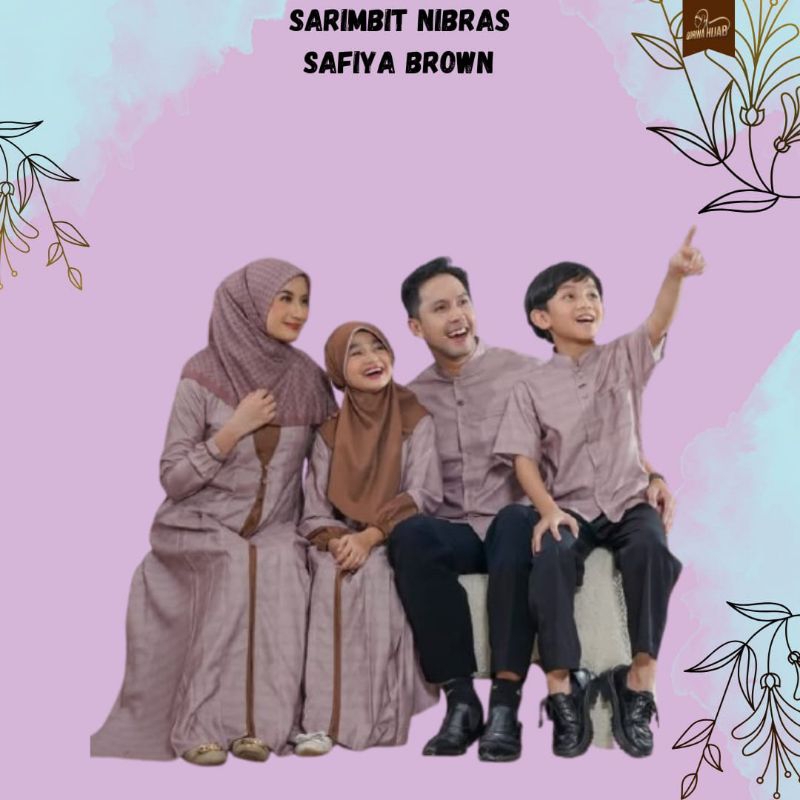 Jual SARIMBIT NIBRAS SAFIYA BROWN / SARIMBIT NIBRAS 2025 / SARIMBIT ...