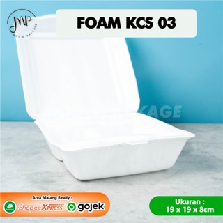 Jual STEROFOAM KCS 3 SEKAT / WADAH NASI / FOAM | Shopee Indonesia