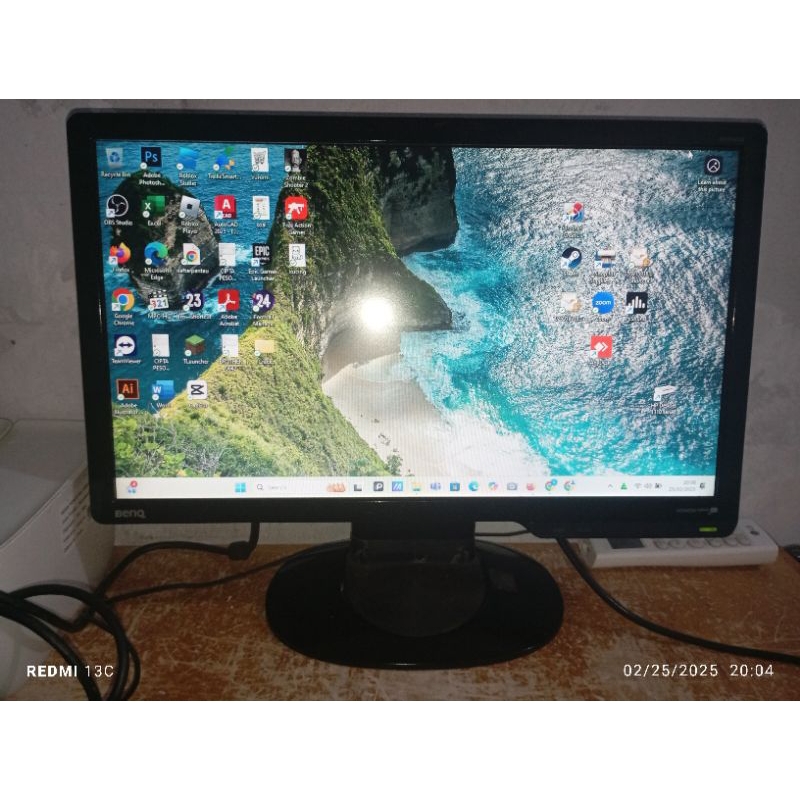 Jual Monitor LCD BENQ 19 inch wide screen normal | Shopee Indonesia