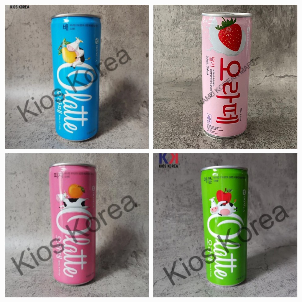 Jual Olatte Peach, Pear, Apple HALAL MUI Minuman Korea 240ml Korean ...