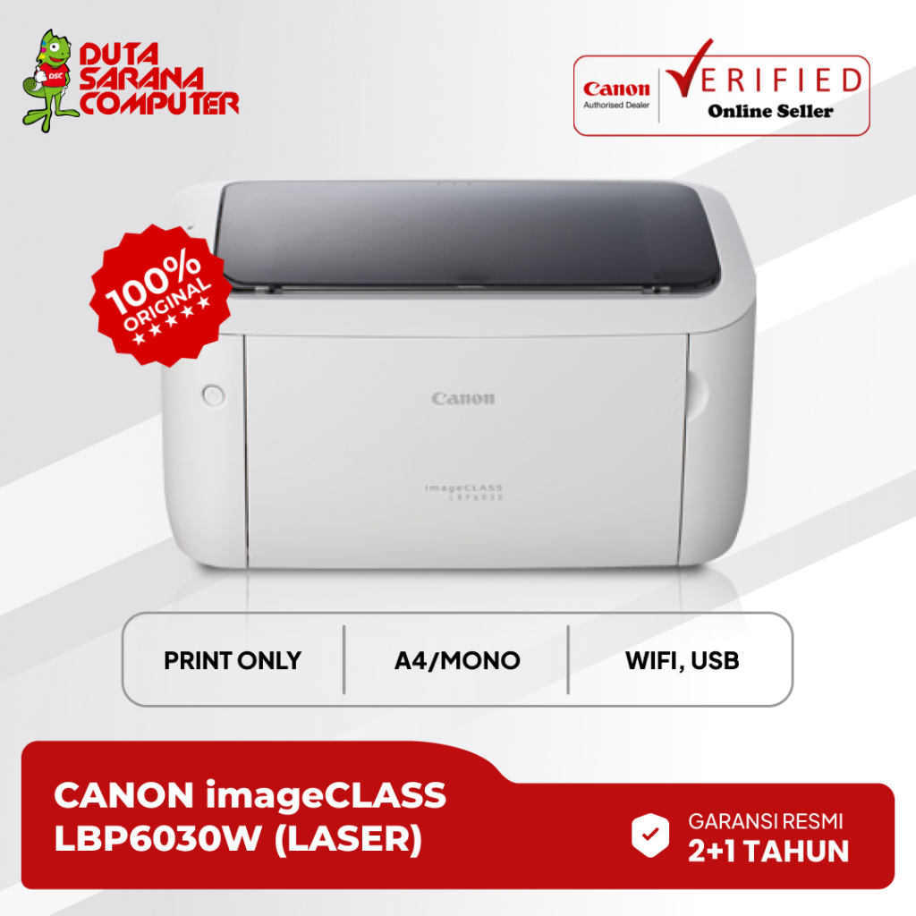 Jual CANON ImageClass Printer Laser Monochrome LBP 6030W Wifi | Shopee Indonesia