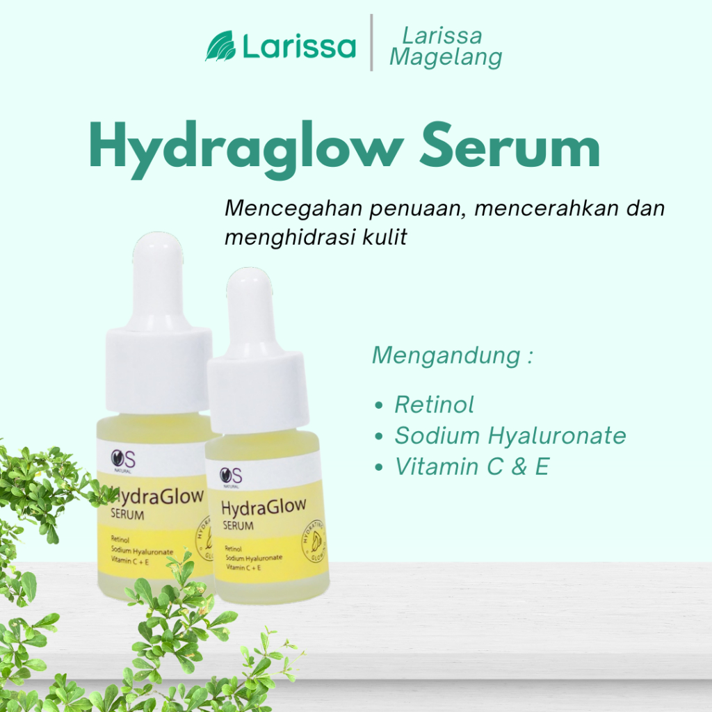 Jual Larissa HydraGlow Serum – Hydrating+Glowing Serum Retinol dan ...