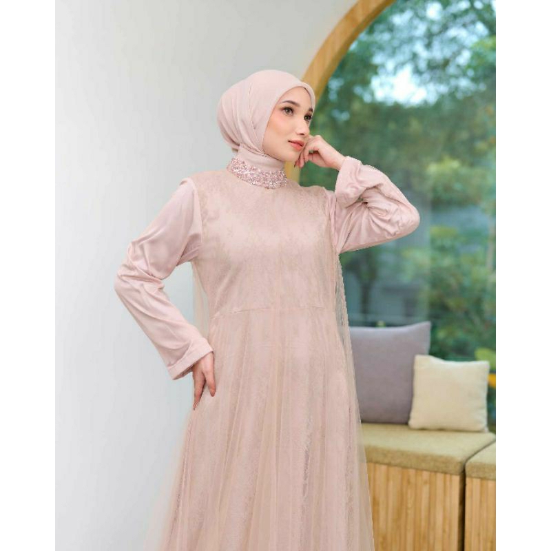 Jual Lyraa Gamis Pink Chantily TESTIMO bysb - IS24 | Shopee Indonesia