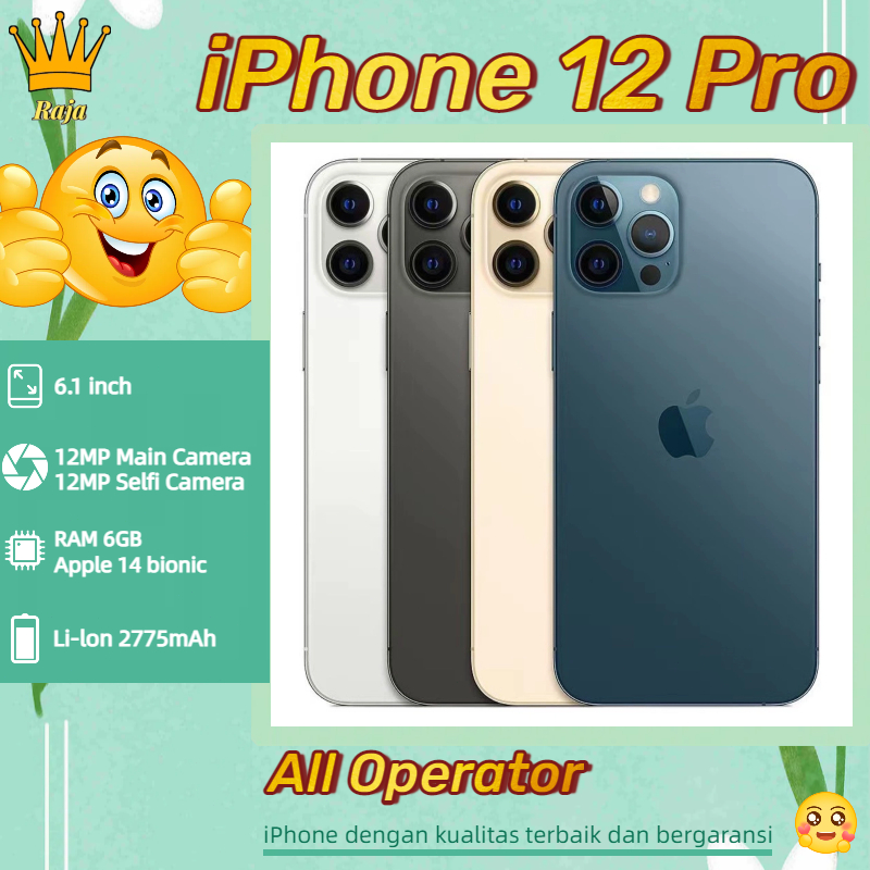 Jual iPhone 12 PRO 128GB 256GB SECOND UNLOCKED 100%ORIGINAL FULLSET MULUS 3UTOOLS UNLOCKED LIKE ...