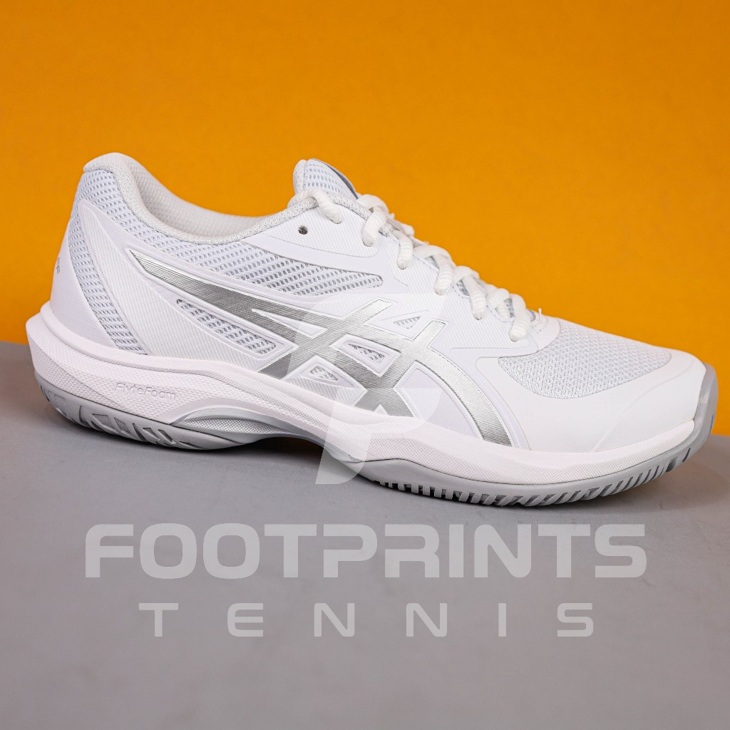 Jual Sepatu Tenis Asics Gel Game FF Women White Pure Silver Tennis Shoes | Shopee Indonesia