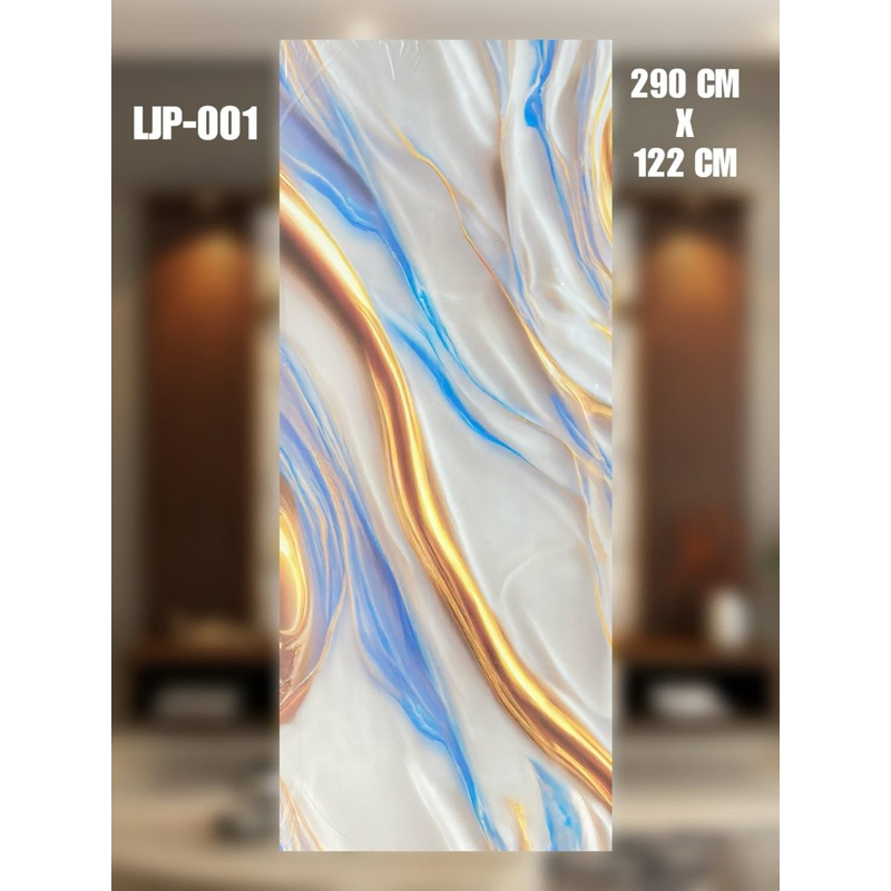 Jual Marmer PVC panel/Dekorasi Dinding Mewah 2,9m x 1,22m (PENGIRIMAN ...