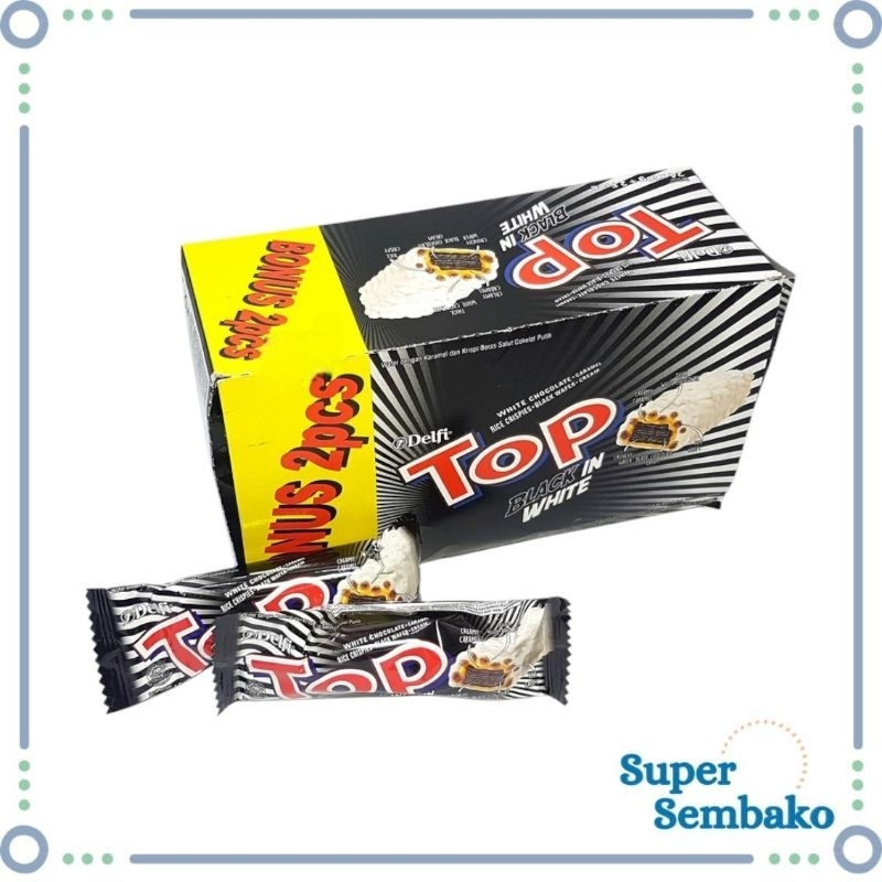 Jual SNACK WAFER COKELAT DELFI TOP WHITE CHOCOLATE ISI 24 + 2 BUNGKUS ...