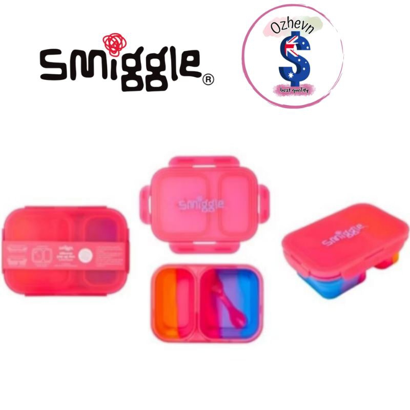 Jual Smiggle Pop Up Silicon Lunch Box Duo Original - Kotak Makan ...