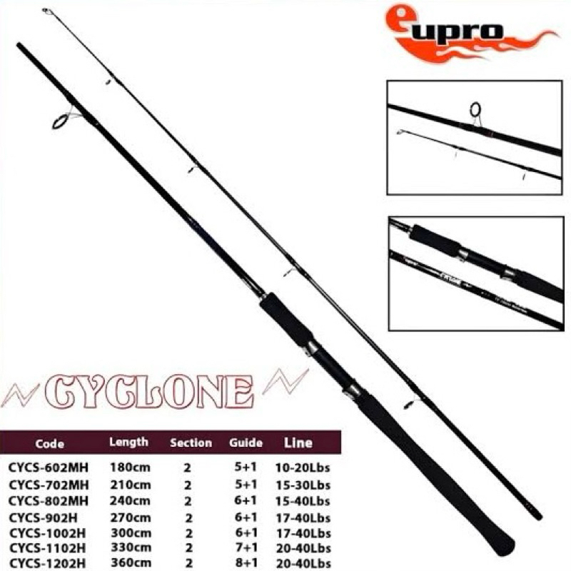 Jual Joran Eupro Cyclone 1002 1102 1202 | Shopee Indonesia