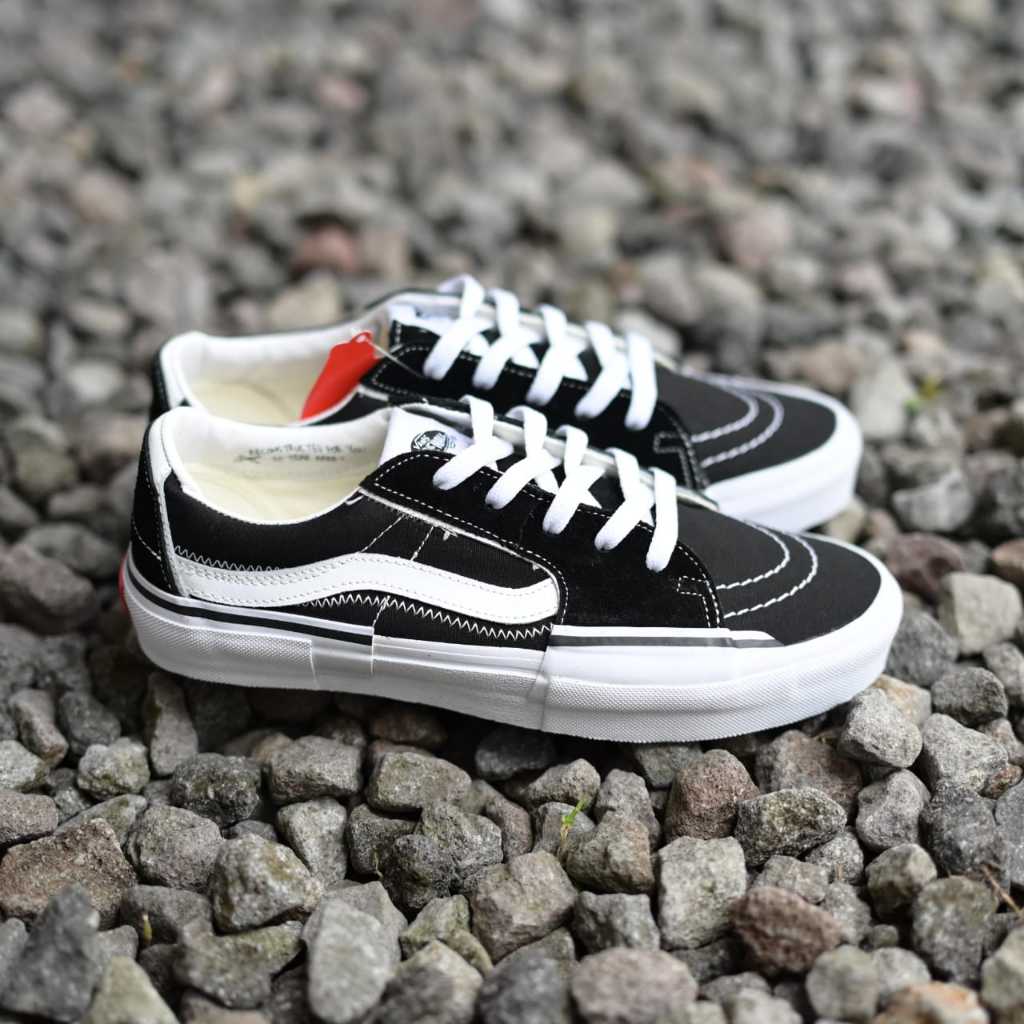 Jual Vans Sk8 Low Reconstruct Black White Original | Shopee Indonesia