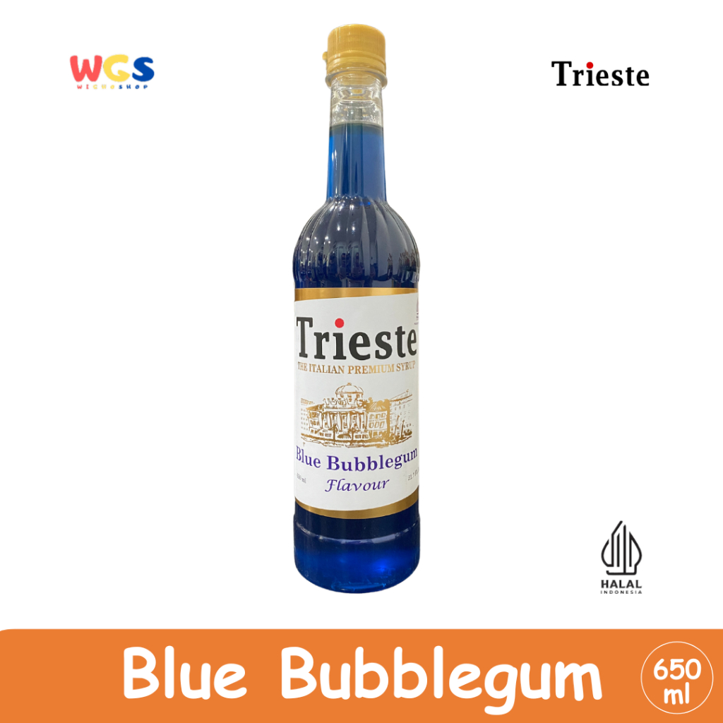 Jual Trieste Blue Bubblegum Flavour Syrup Premium 650ml – Sirup Rasa ...