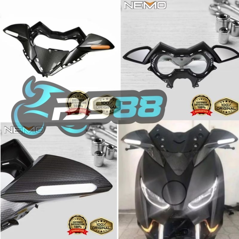 Jual Spion Body Carbon Nemo Xmax 250 old / Spion Body + Sein Led Xmax ...