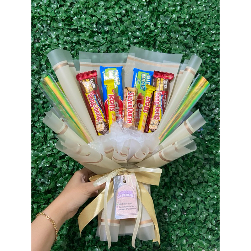Jual Buket snack/bouquet makanan coklat bengbeng silverqueen/Kado ...