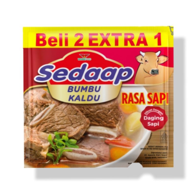 Jual Sedaap bumbu kaldu rasa ayam 9gr 1 renceng 15 pcs | Shopee Indonesia