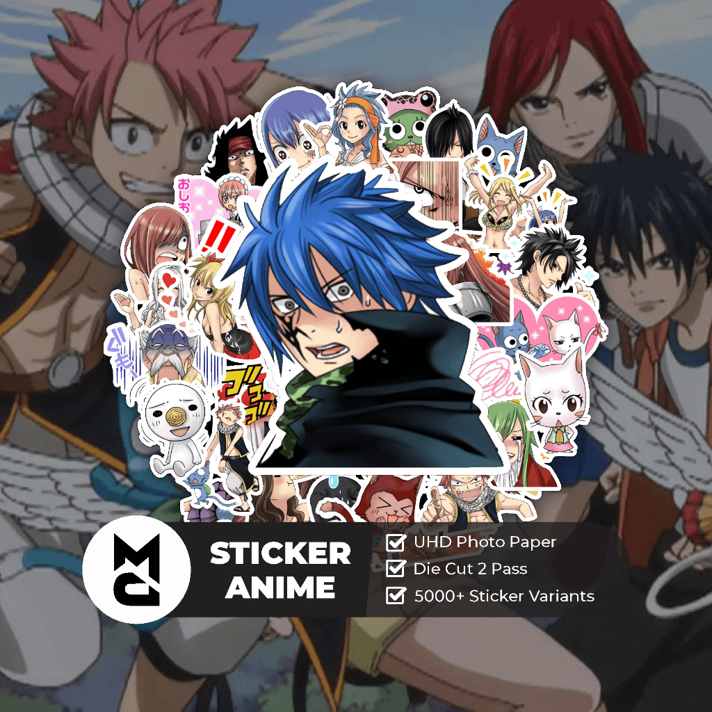 Jual Sticker Anime Fairy Tail #2 Sticker Aesthetic Lucu Sticker Helm ...