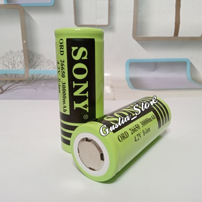 Jual Sony ORD 26650 isi Ulang 4.2V 3000mah | Shopee Indonesia