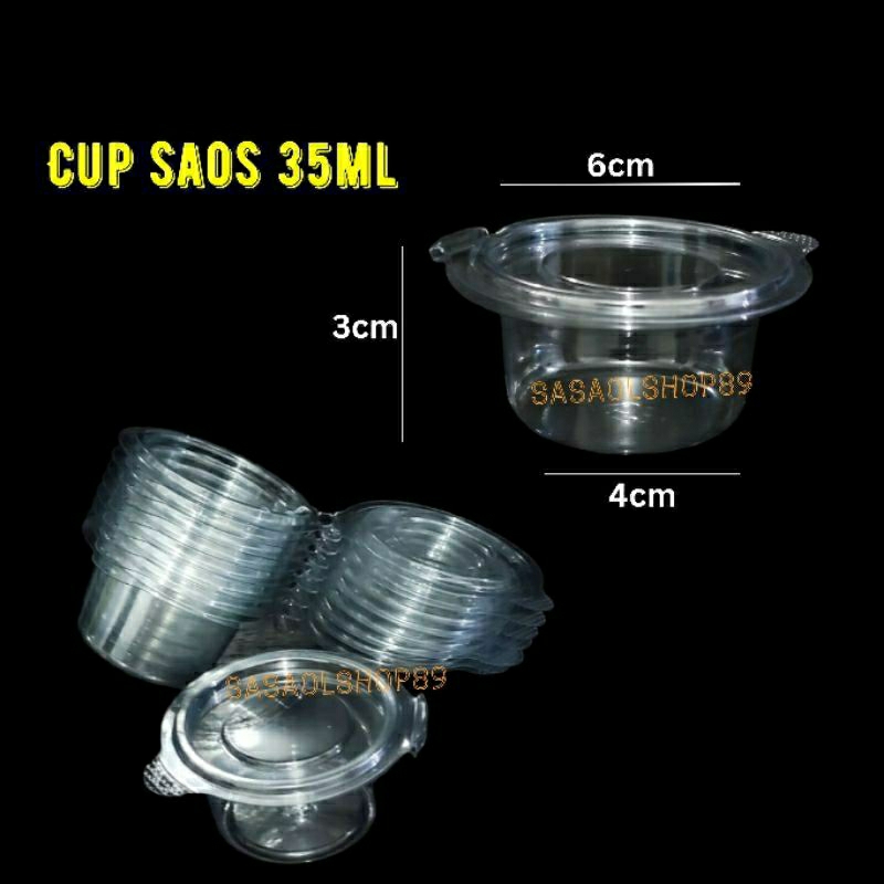 Jual CUP SAOS MIKA CUP JELLY 35 ML (50 PCS) | Shopee Indonesia