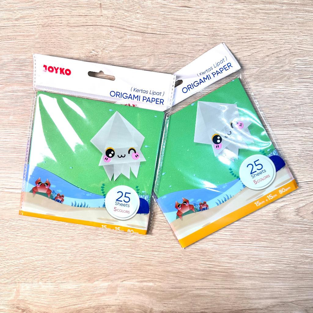Jual (PAK) KERTAS ORIGAMI JOYKO OGP-301 / KERTAS ORIGAMI 15X15CM 25 ...