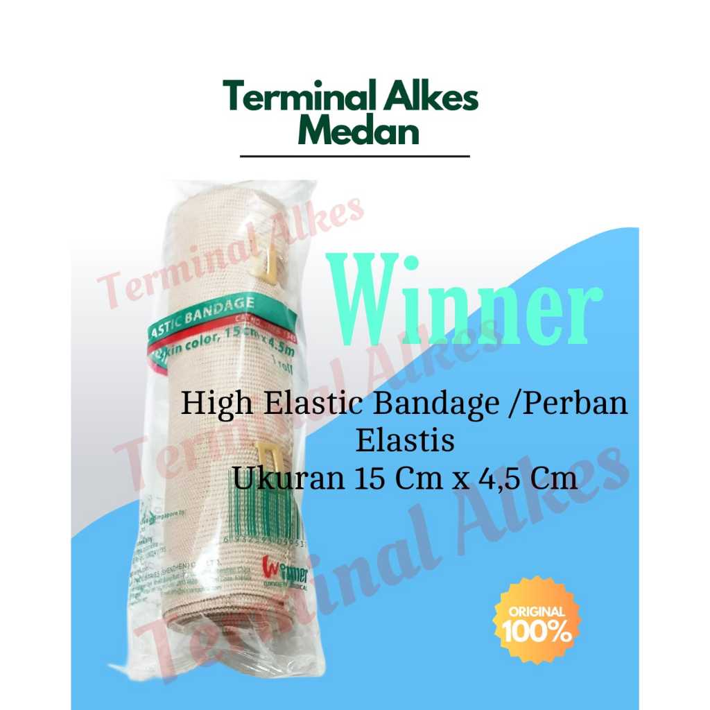 Jual Elastic Bandage uk 15cm x 4.5m Winner Perban Kain Elastic | Shopee ...