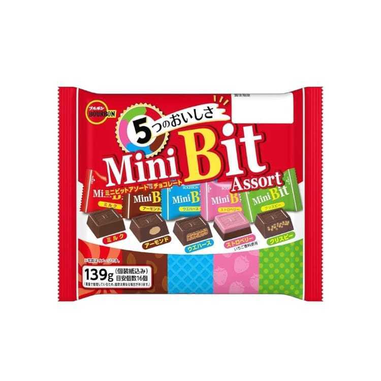 Jual Bourbon Mini Bit Assort Chocolate 139g (16pcs) original japan ...
