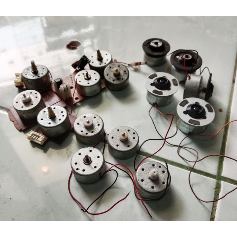 Jual DC motor DVD player model PCB, 5-9vdc cocok buat generotor ...