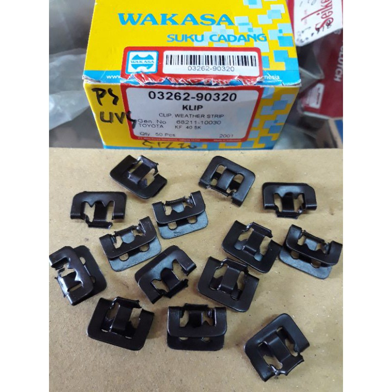 Jual 1 BIJI Kancing Klip Pelipit Lis Kaca Pintu Universal merk Wakasa ...