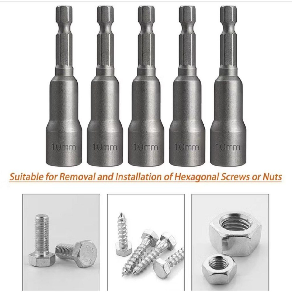 Jual Mata Shock Power Nut Mat Roofing Baut Roofing Magnet 8mmx48mm ...