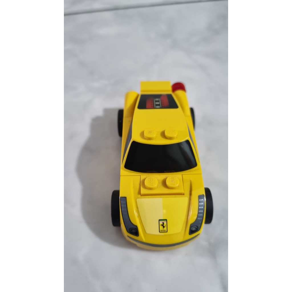 Jual Mobil Nascar Lego asli original Ferrari kuning | Shopee Indonesia